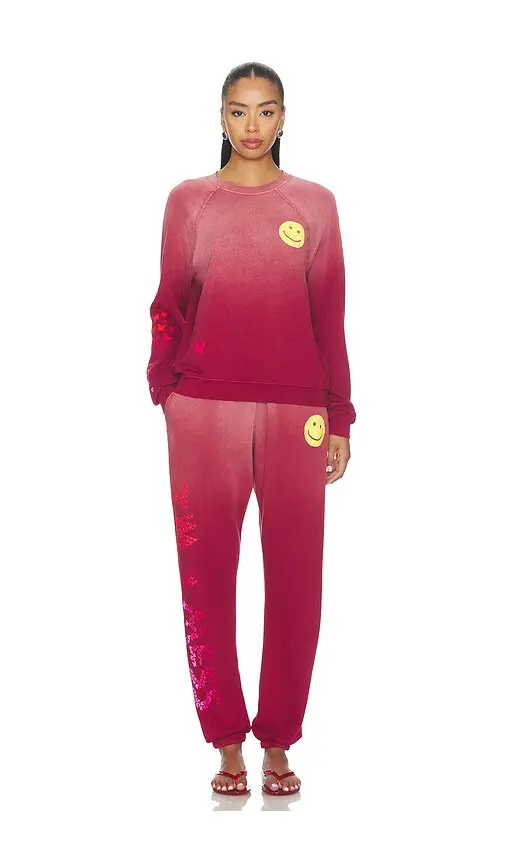 Lauren Moshi Anela Crewneck Raglan Pullover