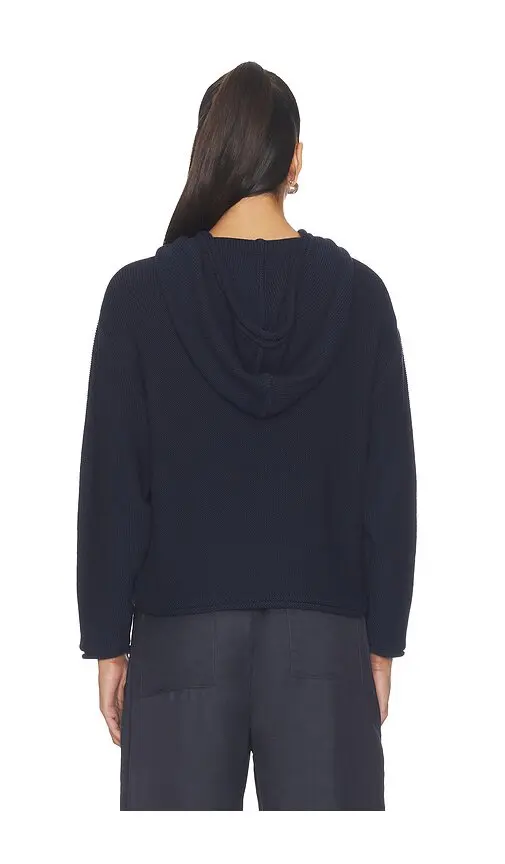 LESET Mae Hoodie Textured Knit Pullover