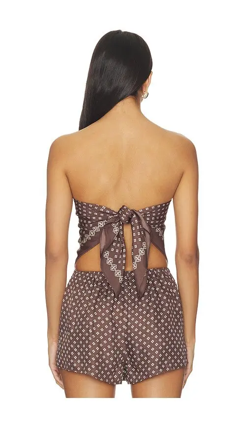 EAVES Paola Scarf - Brown
