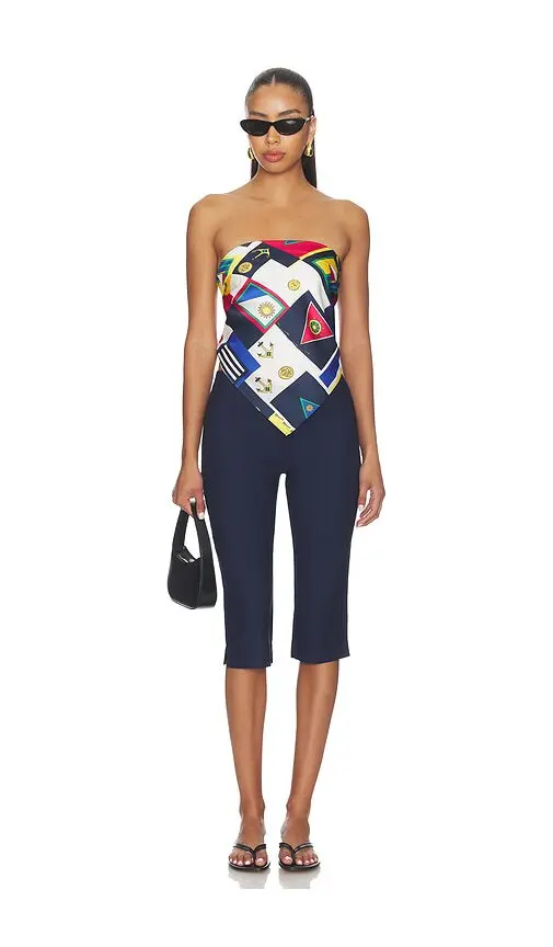 SEROYA Hark Satin Top - Multi