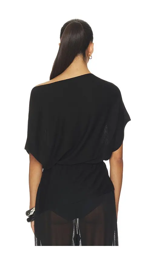 EAVES Jaidyn Knit Asymmetrical Top