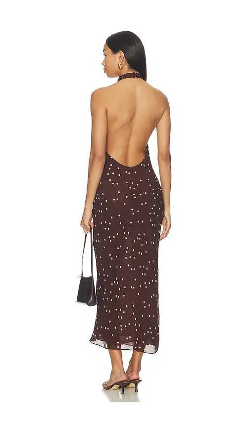 EAVES Halterneck Maxi Dress