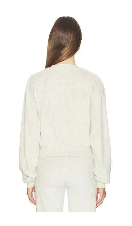 Eterne Cropped V-neck Sweatshirt