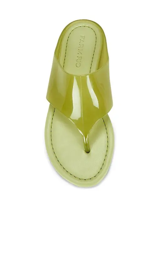 Farm Rio Jelly Thong Flat Sandal - Green