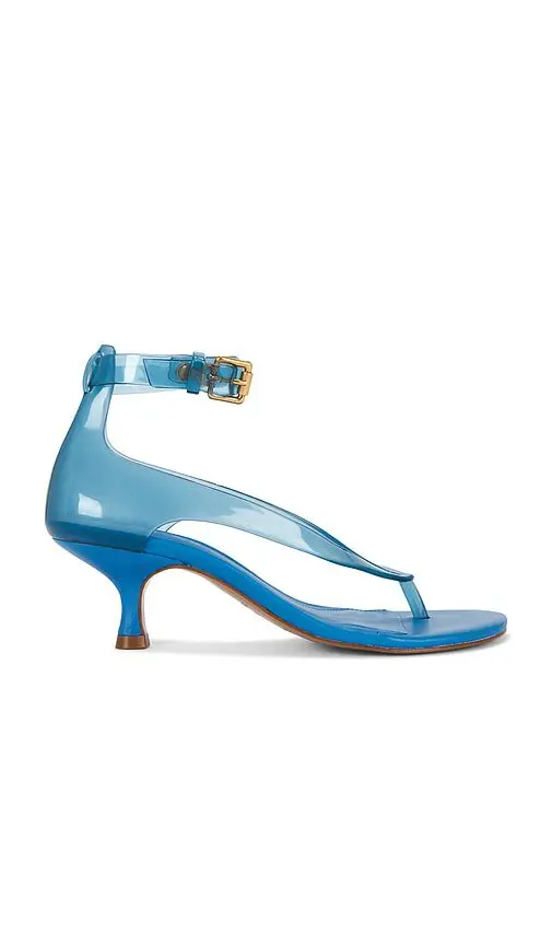 Farm Rio Jelly Heel Sandal With Ankle Strap - Blue