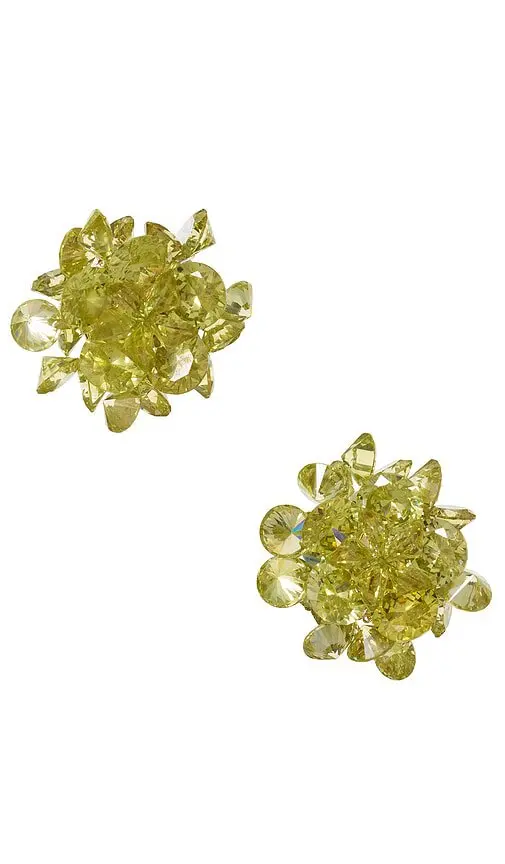 ROXANNE ASSOULIN Cubic Cluster Earrings - Olive