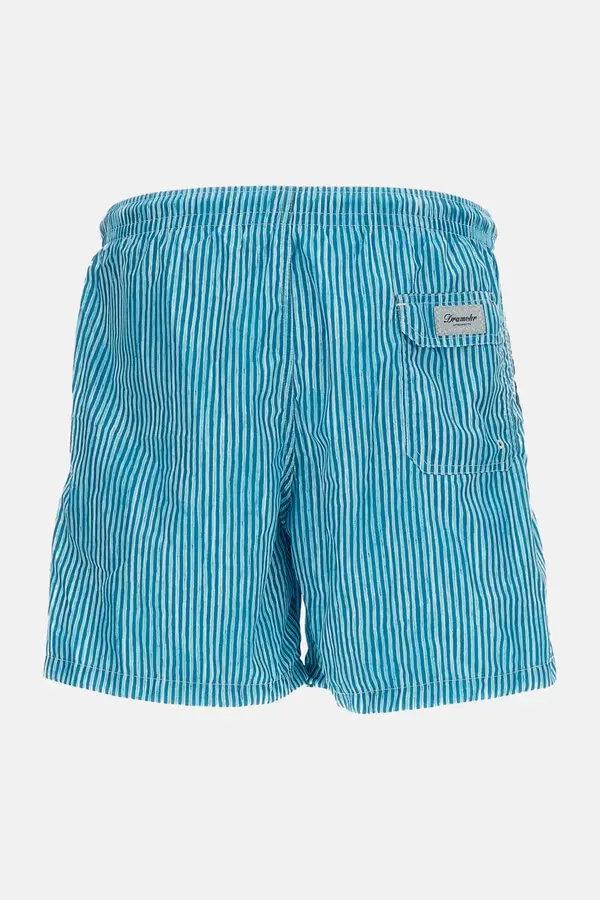 DRUMOHR Swim Shorts With Vertical Stripes And Drawstring Waist