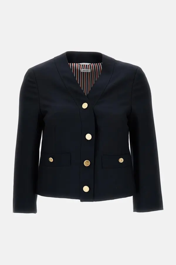 Thom Browne V-neck Cardigan Jacket