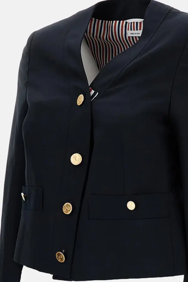 Thom Browne V-neck Cardigan Jacket