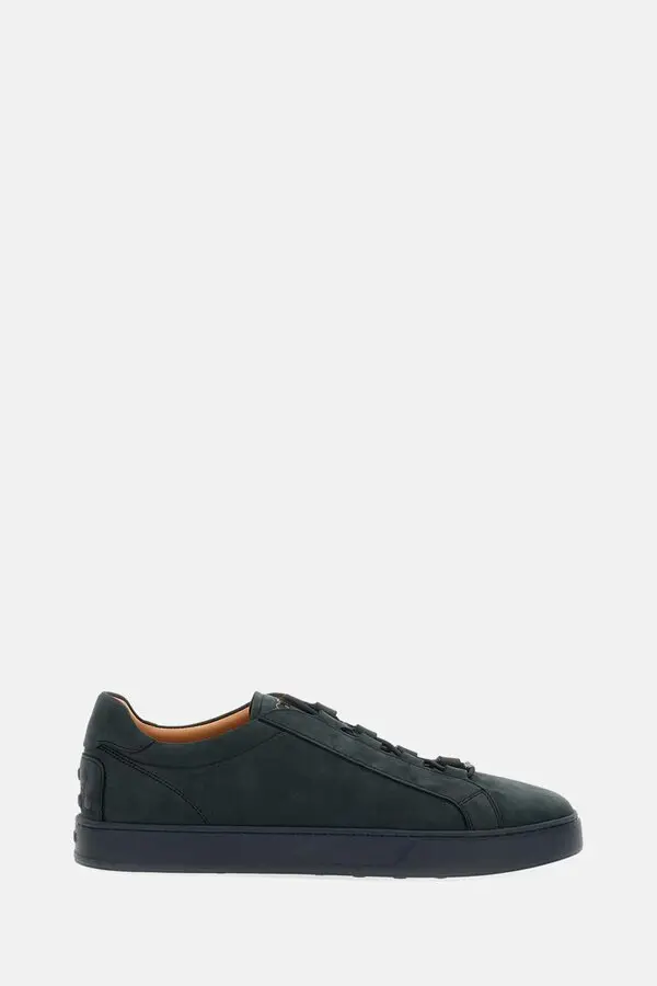 TOD'S Nabuk Lace-up Sneakers - Blu