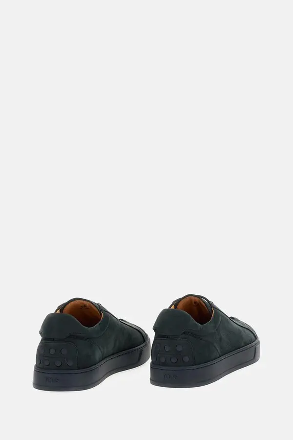 TOD'S Nabuk Lace-up Sneakers - Blu