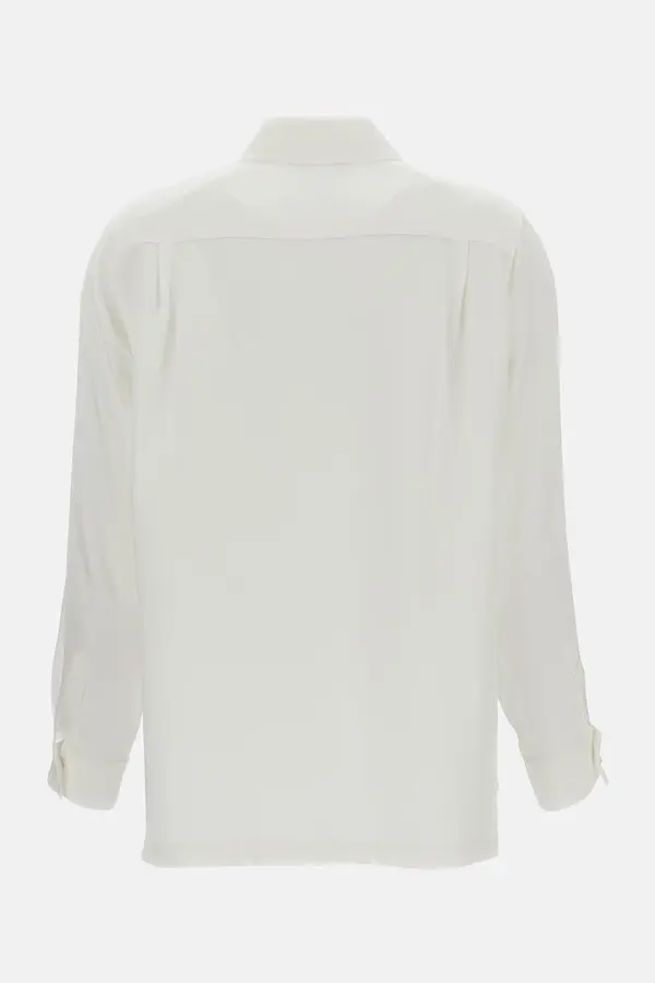 Max Mara Crepe De Chine Shirt - White