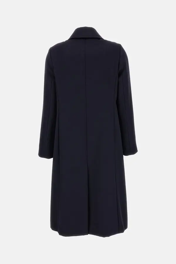 Max Mara Wool Robe Coat - Blu