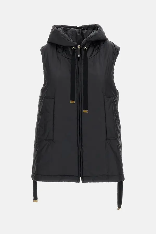 Max Mara Hooded Padded Vest - Black