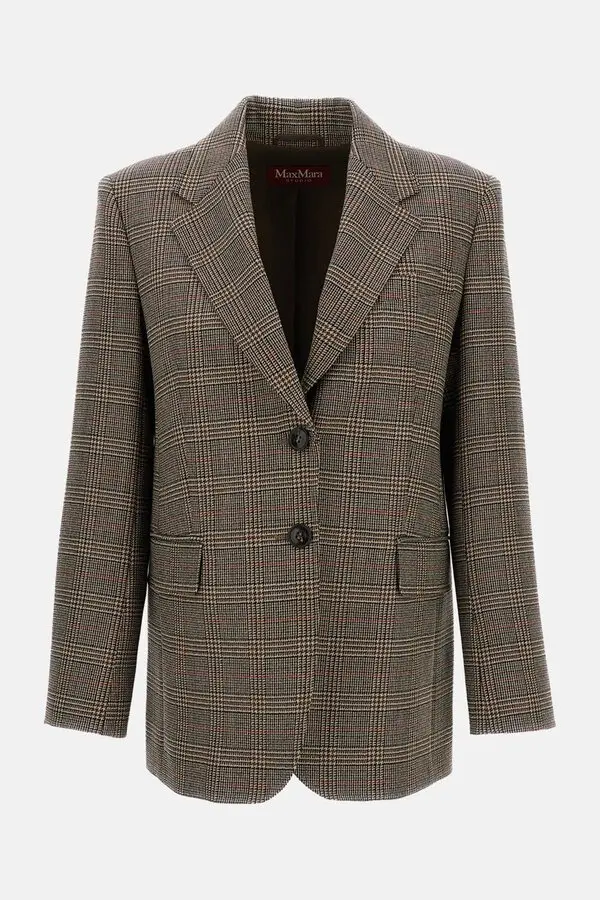 Max Mara Wool Single-breasted Blazer - Multicolore