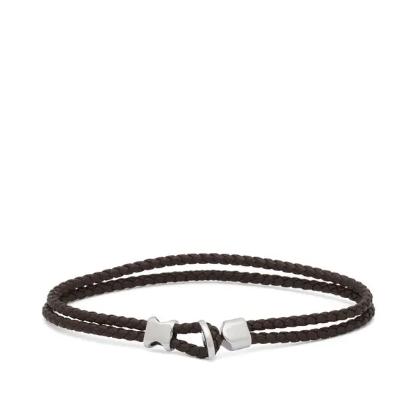Miansai Orson Braided Leather Bracelet - Brown