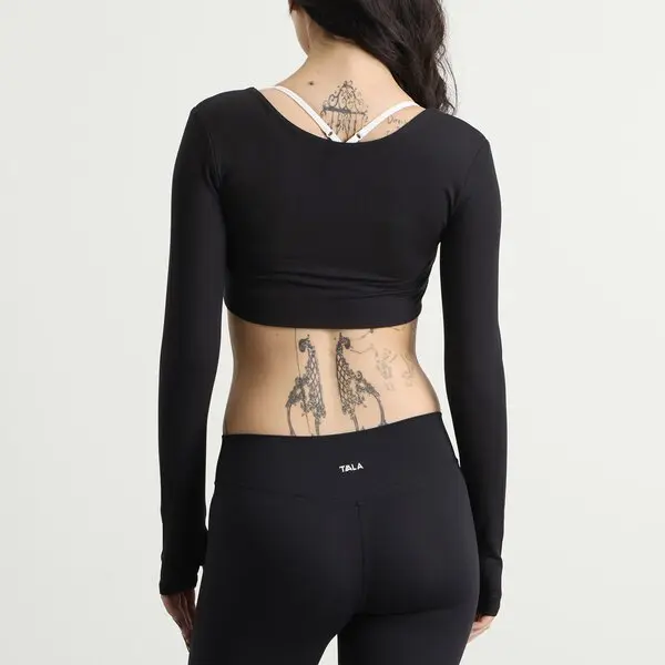 TALA Tie Reversible Long Sleeve Top