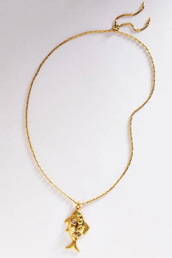 Loren Hope Kamari Fish Necklace - Gold