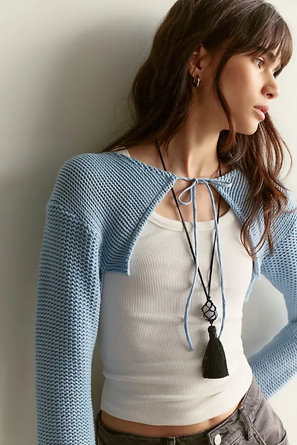 Free People Clarissa Tassel Necklace - Black