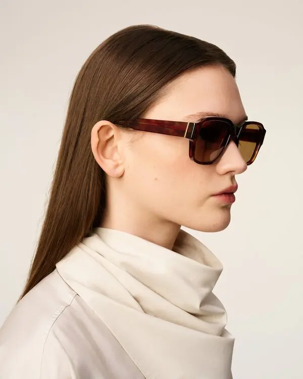 AMI Paris Brown Acetate 75006 Sunglasses Grey