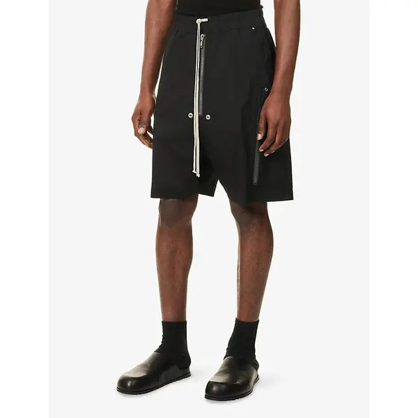 Rick Owens Bela Bauhaus Cotton Shorts