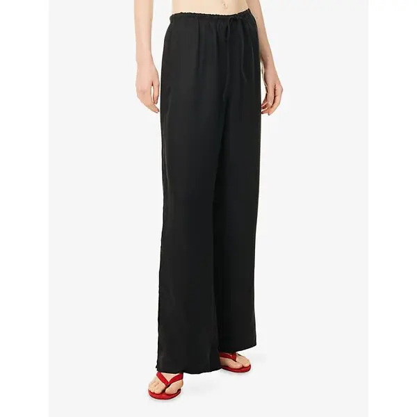 Dissh Xena Side-split Wide-leg Woven Trousers