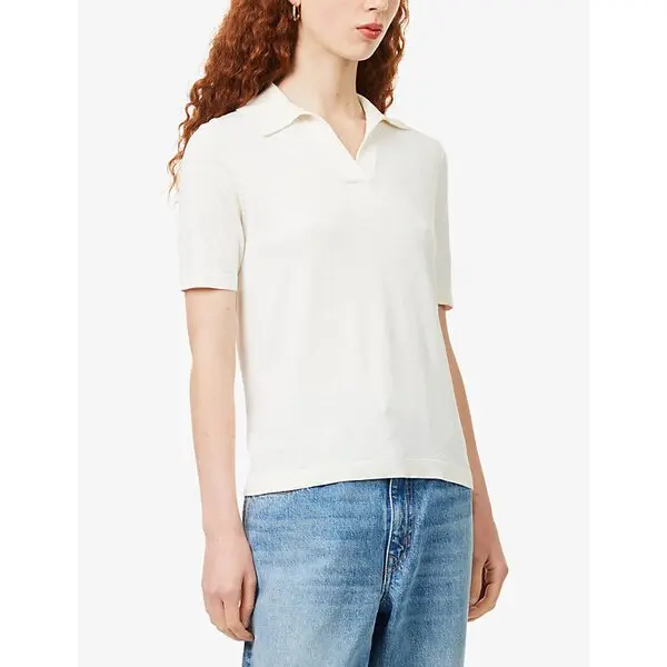 Max Mara Silk And Wool Open-collar Jumper