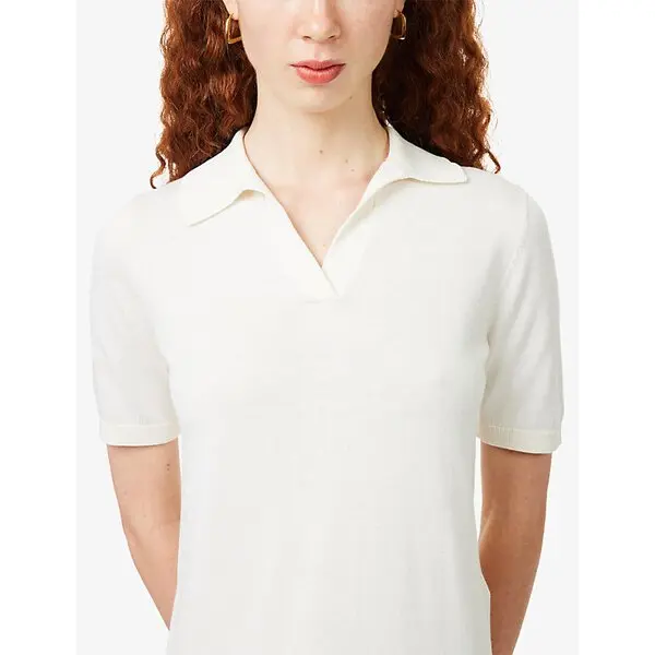 Max Mara Silk And Wool Open-collar Jumper