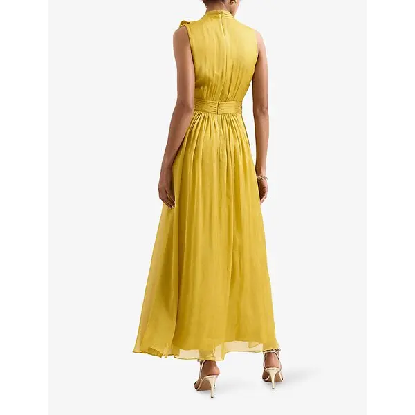 PHASE EIGHT Blaise Silk Tie-neck Maxi Dress