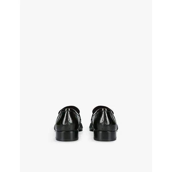 THE ROW Soft Eel Leather Loafers - Black