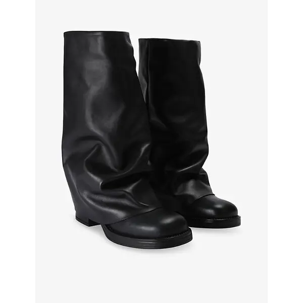 Steve Madden Benton Leather Boots - Black
