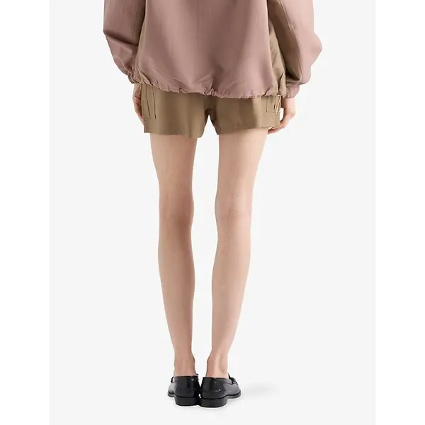 Prada Wool Shorts With Elasticated Waist