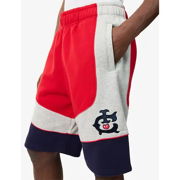 ICECREAM Panelled Cotton-jersey Shorts
