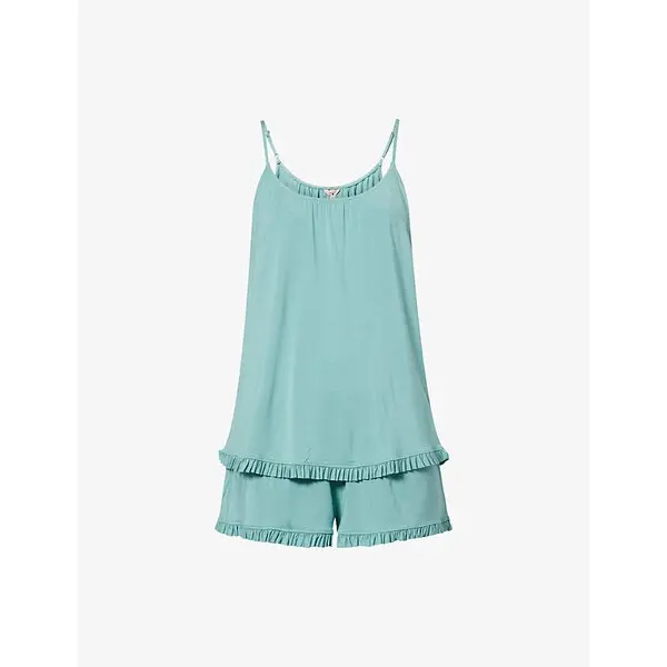 Eberjey Gisele Ruffle-trim Modal-jersey Pyjama Set - Segrass