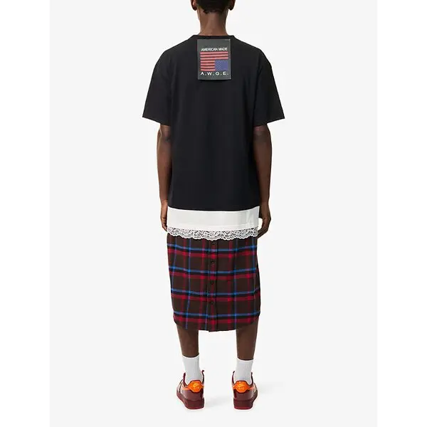 AWGE Stacked Long Cotton-jersey T-shirt