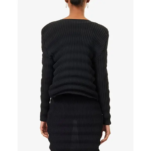Issey Miyake Pleated Knit Cardigan
