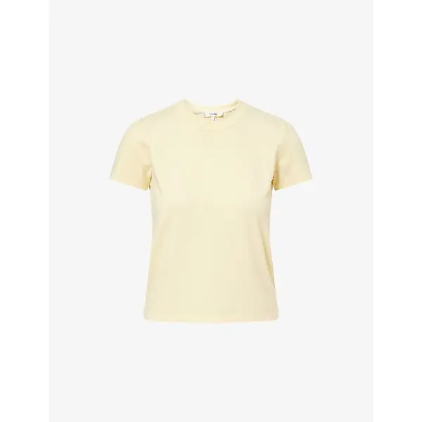 FRAME The Vintage Baby Cotton-blend T-shirt - Lemon