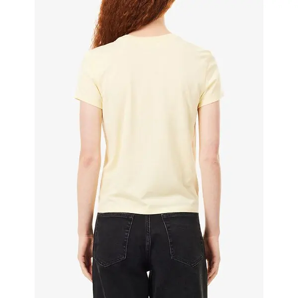 FRAME The Vintage Baby Cotton-blend T-shirt - Lemon