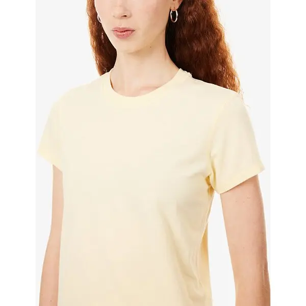 FRAME The Vintage Baby Cotton-blend T-shirt - Lemon