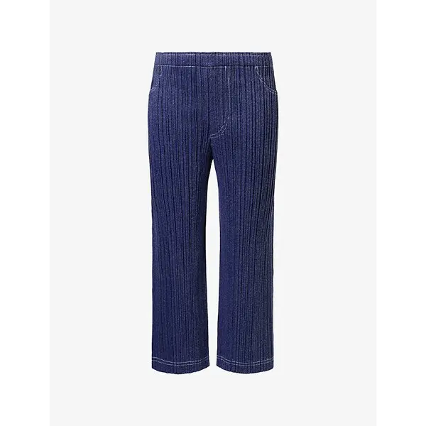 Issey Miyake Cropped Pleated Trousers
