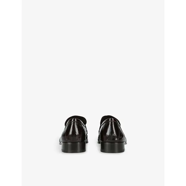 THE ROW Soft Eel Leather Loafers - Brown