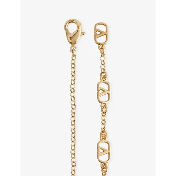 Valentino Garavani Ovalette Brass Necklace