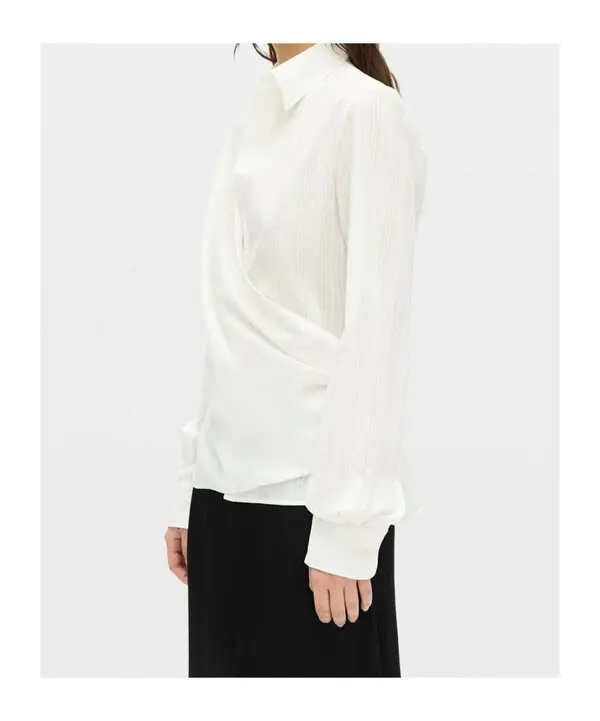 ANN DEMEULEMEESTER Alba Asymmetric Wrap Shirt