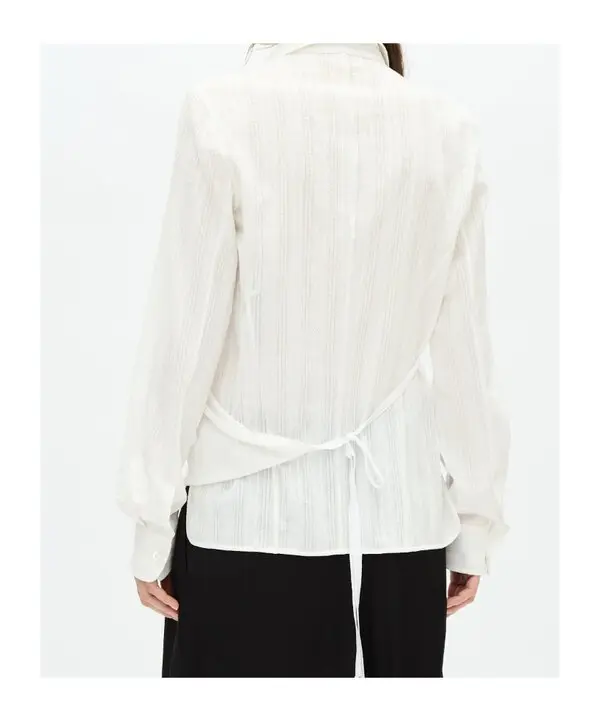 ANN DEMEULEMEESTER Alba Asymmetric Wrap Shirt