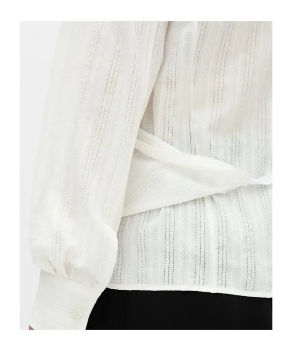 ANN DEMEULEMEESTER Alba Asymmetric Wrap Shirt