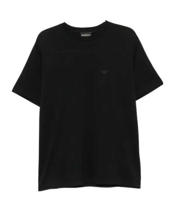 Emporio Armani Short-sleeved Polo Shirt - Black