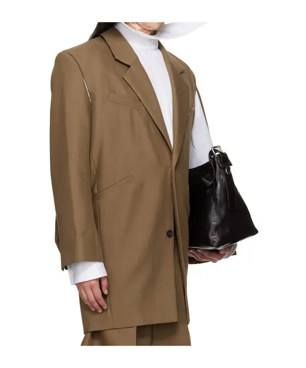 EGONLAB Curved Vent Long-sleeved Blazer