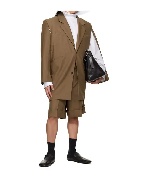 EGONLAB Curved Vent Long-sleeved Blazer