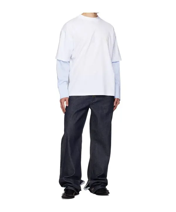 EGONLAB Contrasted Hem Belt Loop Jeans