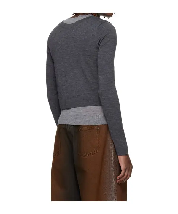 EGONLAB Layered Wool Cardigan